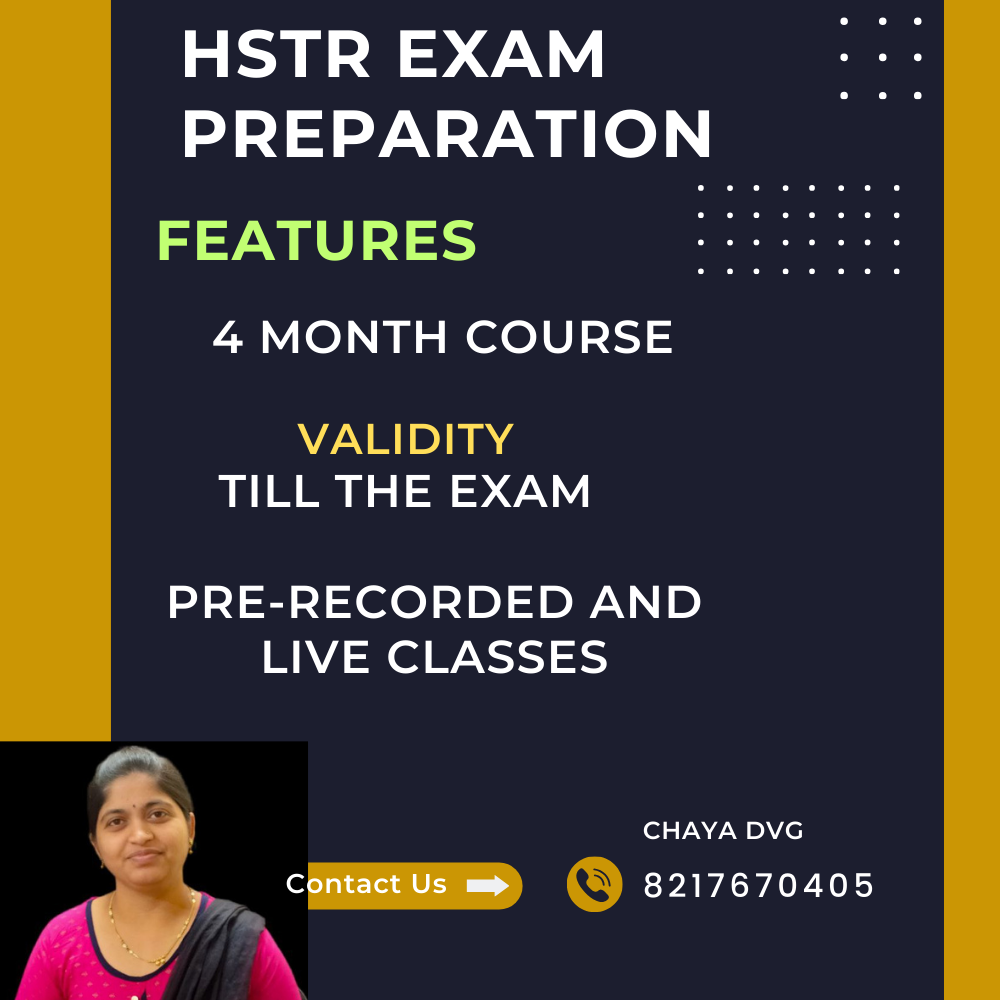 HSTR EXAM PREPARATION – RAMAN TUTORIALS